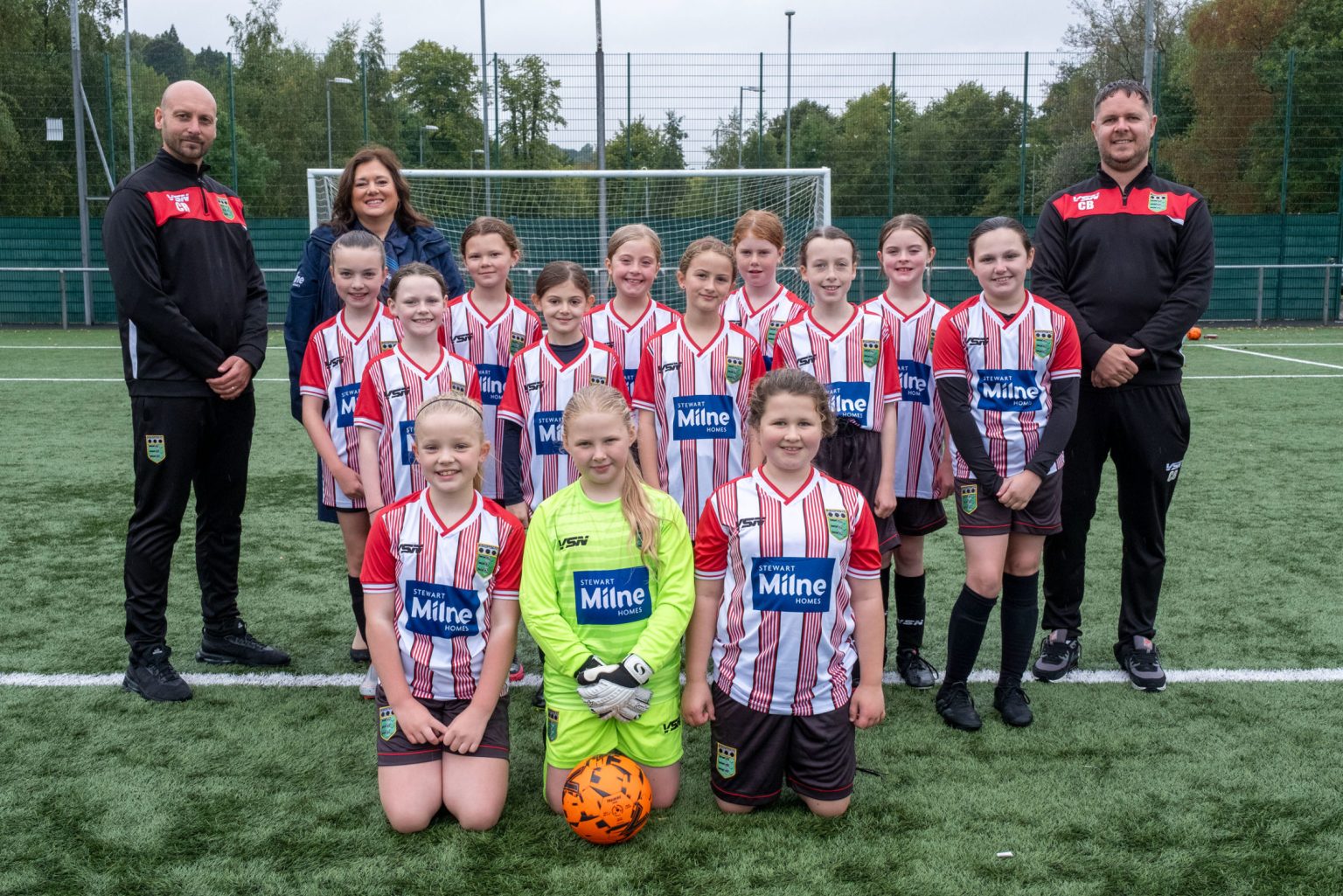 Stewart Milne Homes sponsors Bishopton Football Club girls under 12s ...