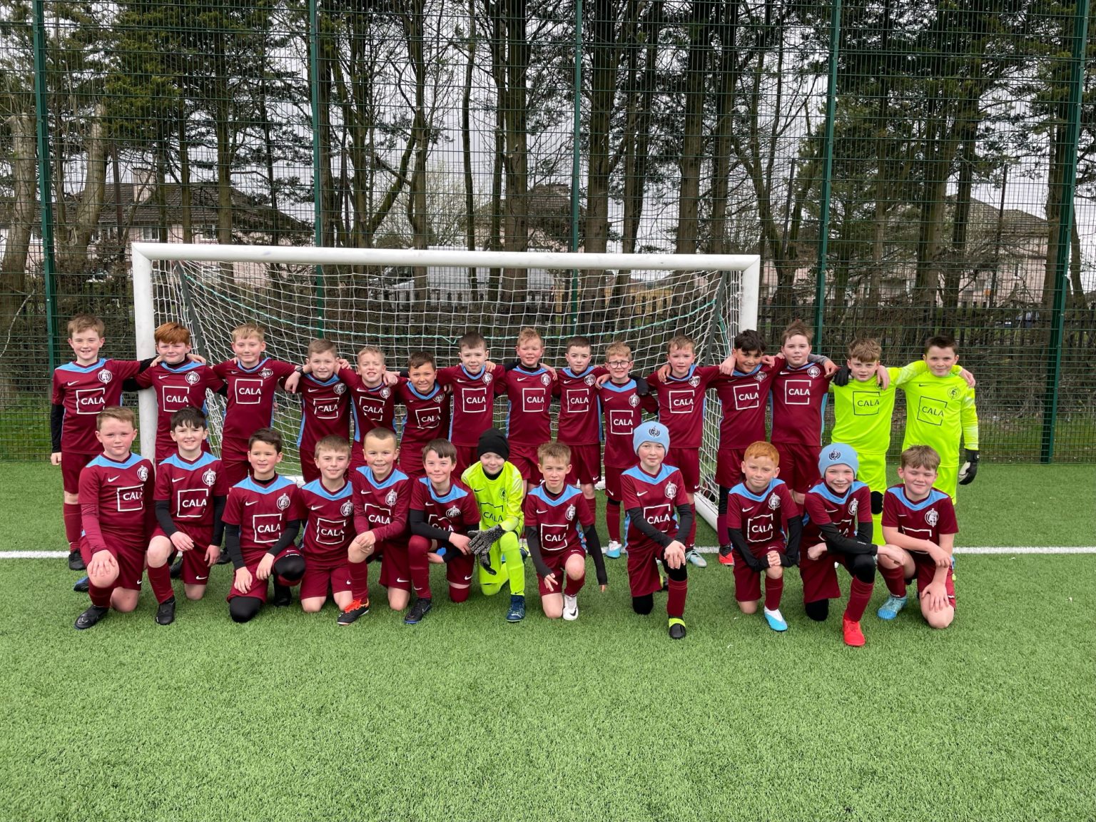 Cala Homes teams up with Erskine football team