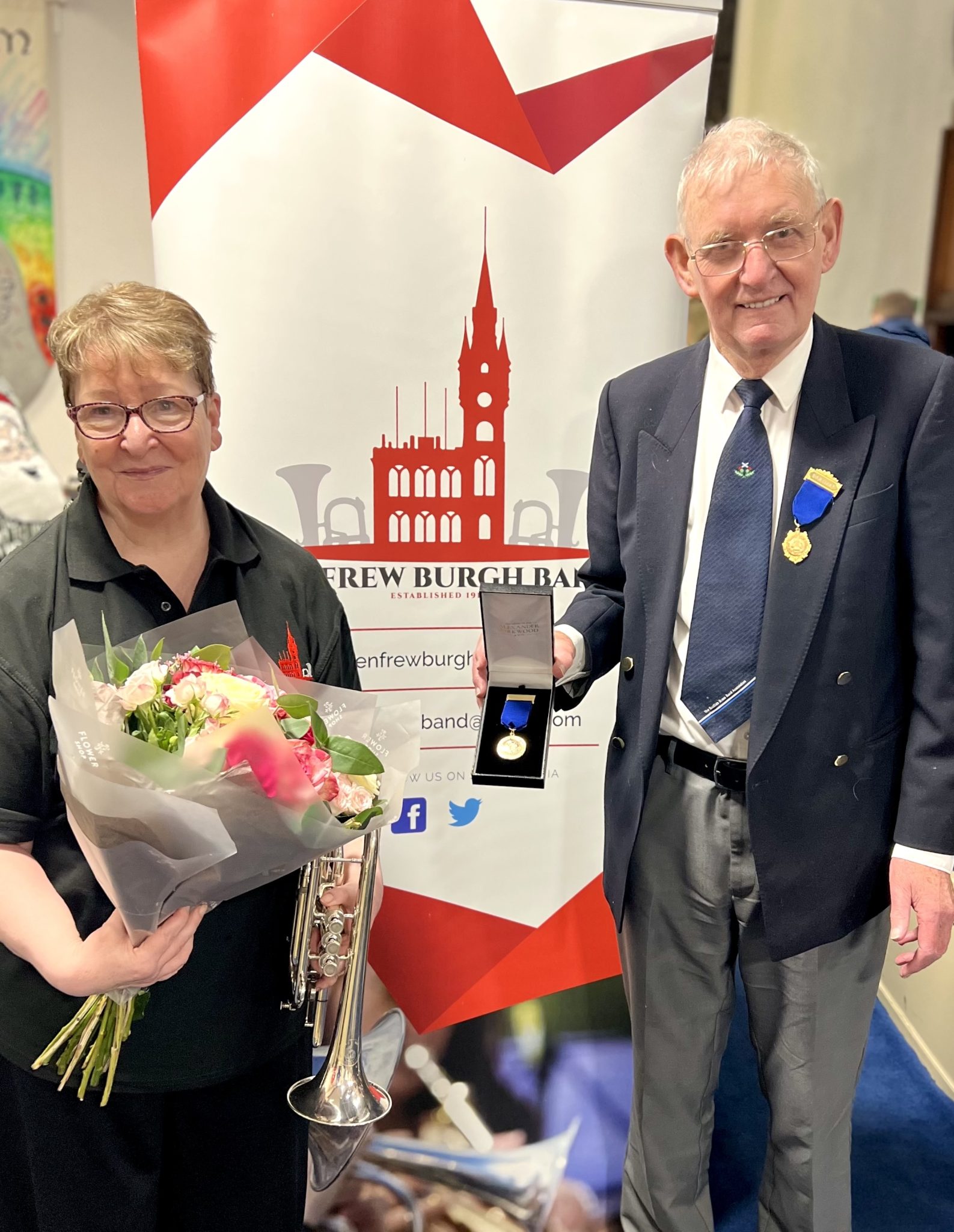 Renfrew Burgh Band stalwart honoured as band prepares for concert