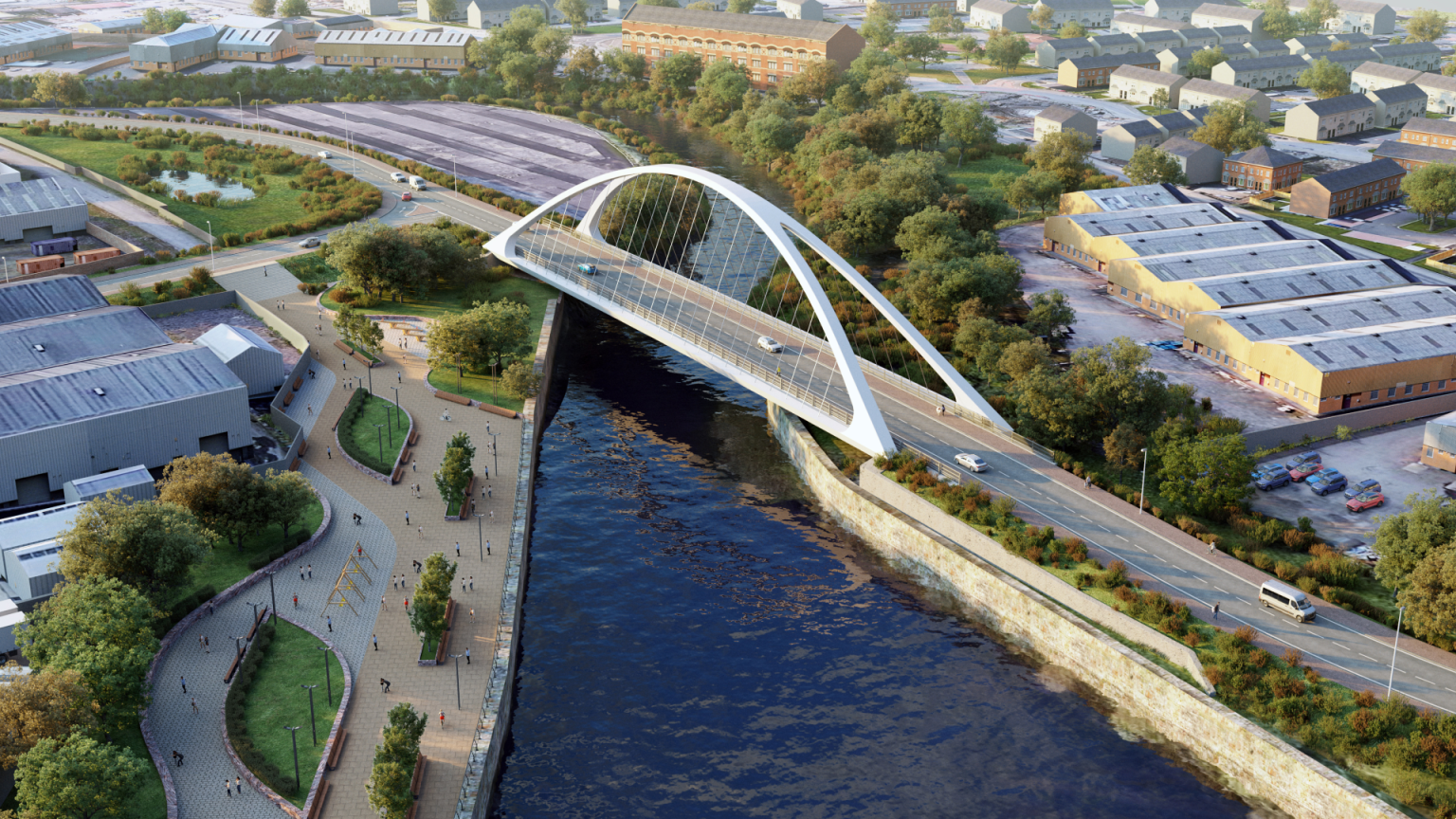 £59million project will create new road bridge and riverside route to ...
